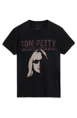 John Varvatos Tom Petty Appliqué Organic Cotton Graphic T-shirt