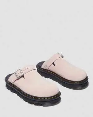 Dr. Martens Zebzag Suede Mules - Pink