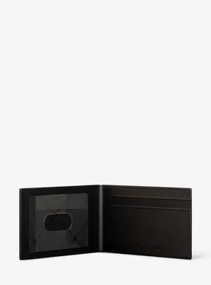 Michael Kors Cooper Signature Logo Wallet In By - Black