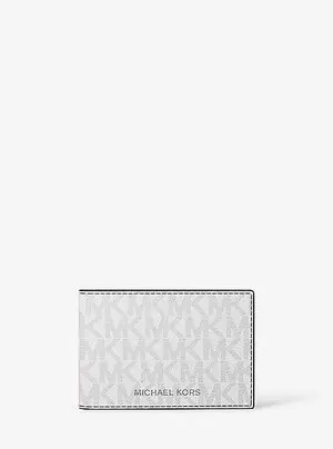 Michael Kors Cooper Signature Logo Wallet - White