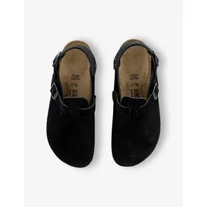 BIRKENSTOCK Tokio Sling-back Suede Clogs - Black