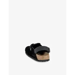 BIRKENSTOCK Tokio Sling-back Suede Clogs - Black