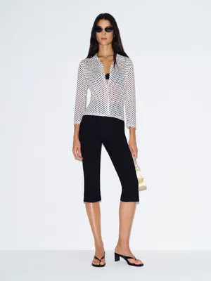 REFORMATION Margaret Knit Top - Ivory