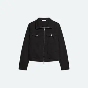Helmut Lang Zip Trucker Jacket - Rinsed Black