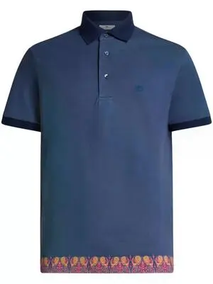 Etro Paisley-trim Polo Shirt
