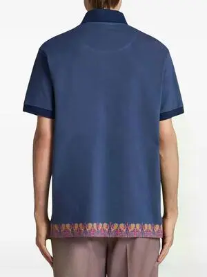Etro Paisley-trim Polo Shirt