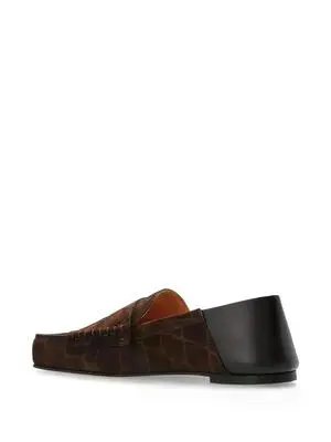Jacquemus Le Carré Suede Loafers - Brown