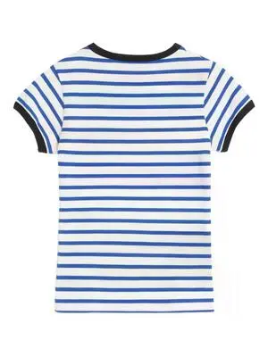 Valentino Garavani Striped Jersey T-shirt - Blue