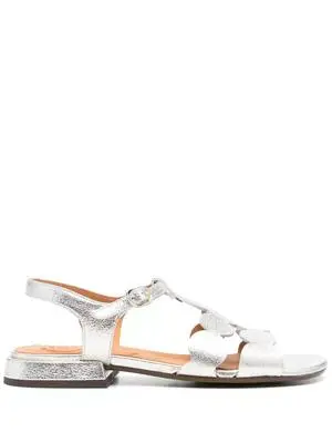 Chie Mihara Silver Tone Sandals For Women