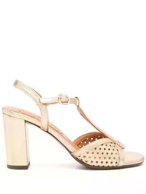 Chie Mihara Gold Tone Sandals For Women