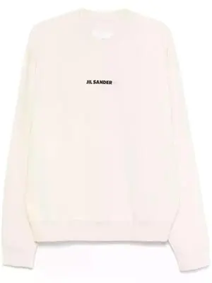 JIL SANDER Logo-print Sweatshirt - Neutrals