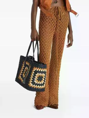 Ermanno Scervino Crochet-knit Cotton Trousers