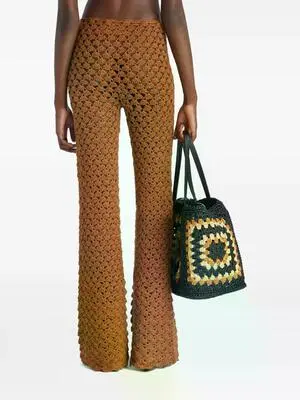 Ermanno Scervino Crochet-knit Cotton Trousers