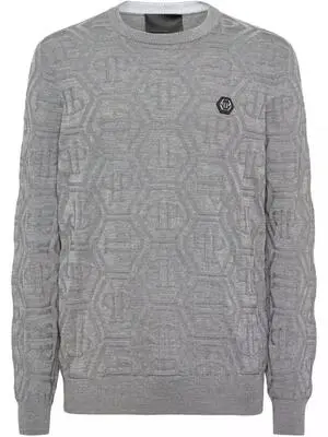 Philipp Plein Logo-patch Jumper - Grey