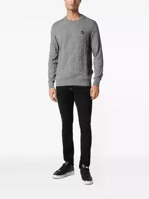 Philipp Plein Logo-patch Jumper - Grey