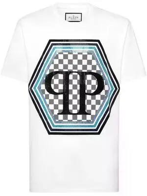 Philipp Plein Strass Hexagon T-shirt