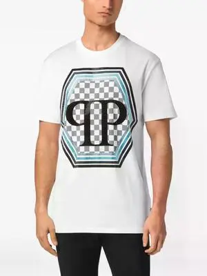 Philipp Plein Strass Hexagon T-shirt
