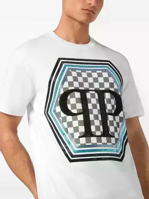 Philipp Plein Strass Hexagon T-shirt