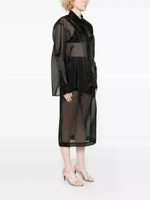 THE FRANKIE SHOP Peri Sheer Shirt