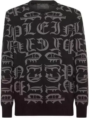 Philipp Plein Logo-intarsia Sweater