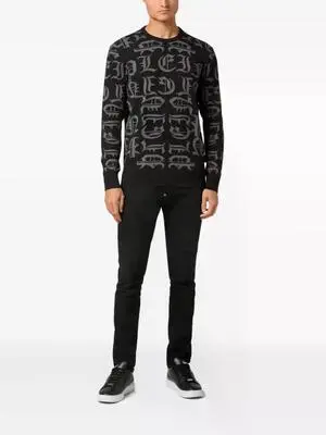 Philipp Plein Logo-intarsia Sweater