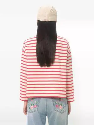 Valentino Garavani Striped Jersey T-shirt - Red