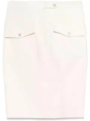 TOM FORD Patch-pocket Midi Skirt - White