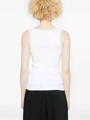Fabiana Filippi Lurex-trim Tank Top - White