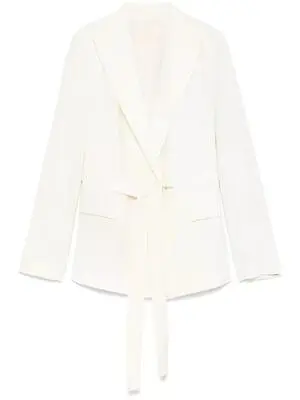 TWINSET Belted Blazer - White