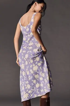 slip strapless dress Irene Cream Satin Strapless Maxi Dress - Size S - Cowl Back & Ruched Elastic Strap