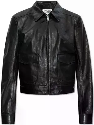 MAISON MARGIELA Zip-up Leather Jacket