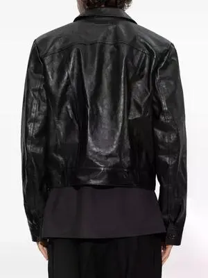 MAISON MARGIELA Zip-up Leather Jacket