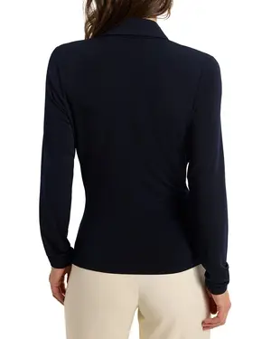 NIC+ZOE Collared Wrap Top