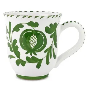 VIETRI Arezzo Aqua Mug - Green