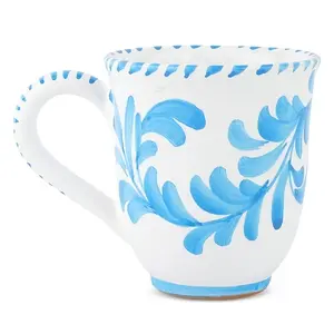 VIETRI Arezzo Aqua Mug - Turquoise/