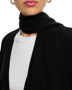 SIONI Cardigan & Scarf Set - Black