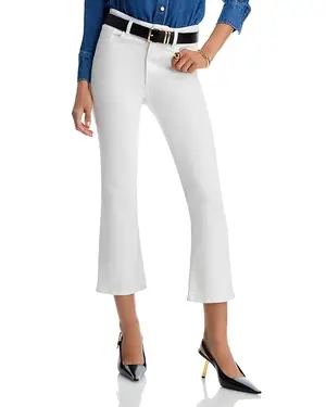 FRAME The Reboot High-Rise Ankle Bootcut Jeans White