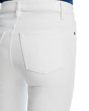 FRAME The Reboot High-rise Ankle Bootcut Jeans - White