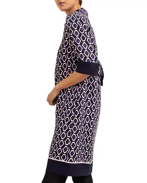 HOBBS LONDON Marciella Printed Tunic Dress - Purple Multi