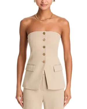 Aqua Knit Strapless Vest