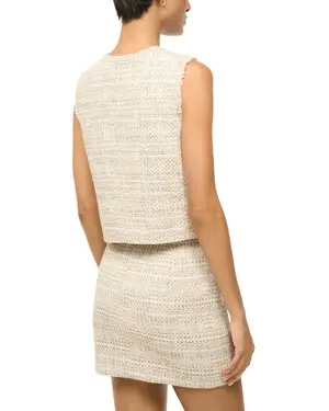 Staud Veronica Tweed Vest