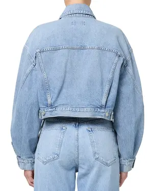 AGOLDE Palmer Cropped Denim Jacket - Space