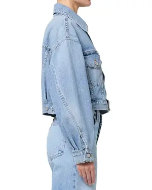 AGOLDE Palmer Cropped Denim Jacket - Space