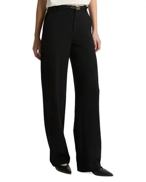 Vince High Rise Tailored Trousers - Black