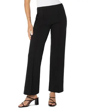 LIVERPOOL Pull On Wide Leg Pants - Black