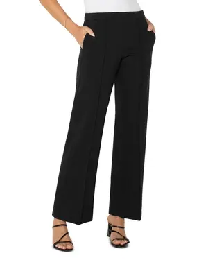 LIVERPOOL Pull On Wide Leg Pants - Black