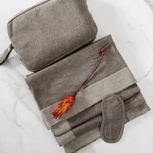 PINK LEMONADE Reversible Solid Travel Set - Brown