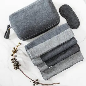 PINK LEMONADE Reversible Solid Travel Set Dark Grey