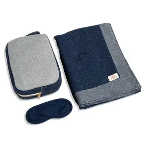 PINK LEMONADE Reversible Solid Travel Set - Navy