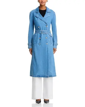L'Agence Bradley Denim Trench Coat - Anaheim